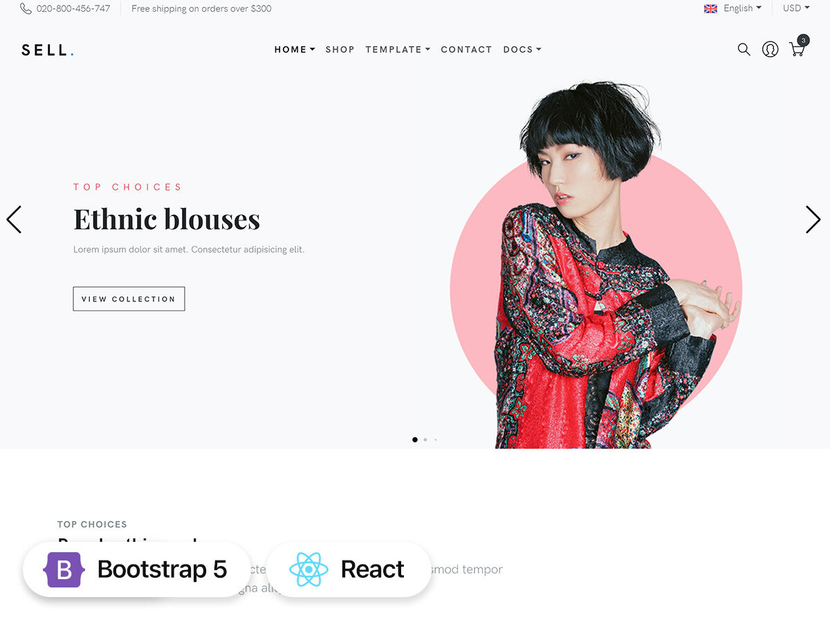 Sell Next js E commerce Theme React Bootstrap Themes